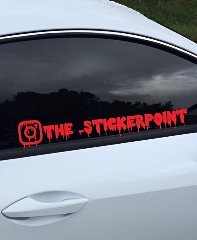 Pack of 2 | Drip Instagram Decal | Car Decal - Etsy