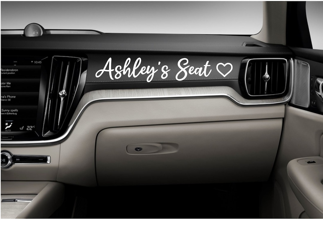 Girlfriends Name Seat Sticker for Car, Name Decal for Foot Step ...