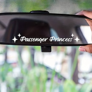 2 Passenger Princess Stickers | Mirror Decal | Car Stickers - Etsy