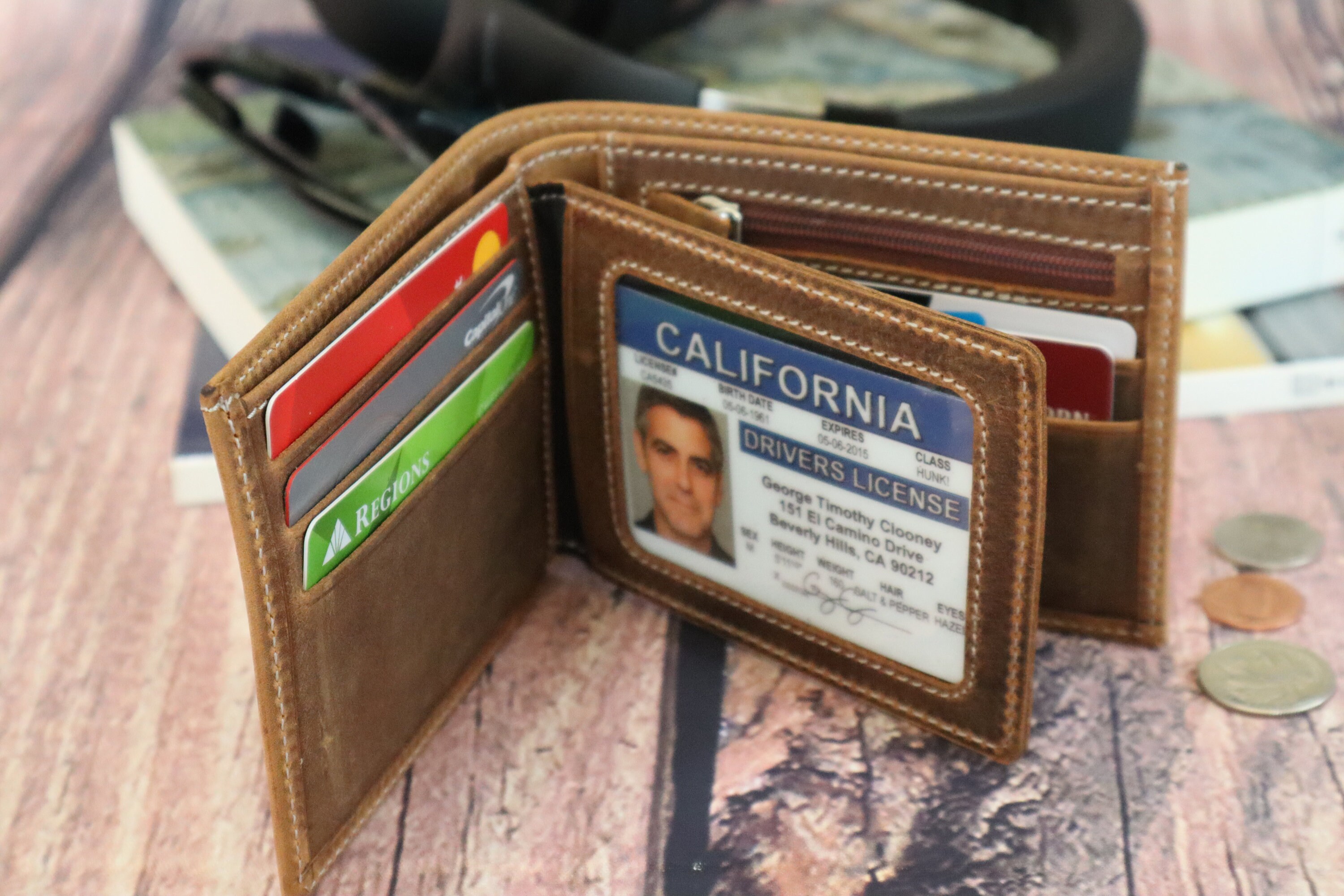 Patriotic Men's Wallet, Veteran's Gift for Him, Personalized American ...