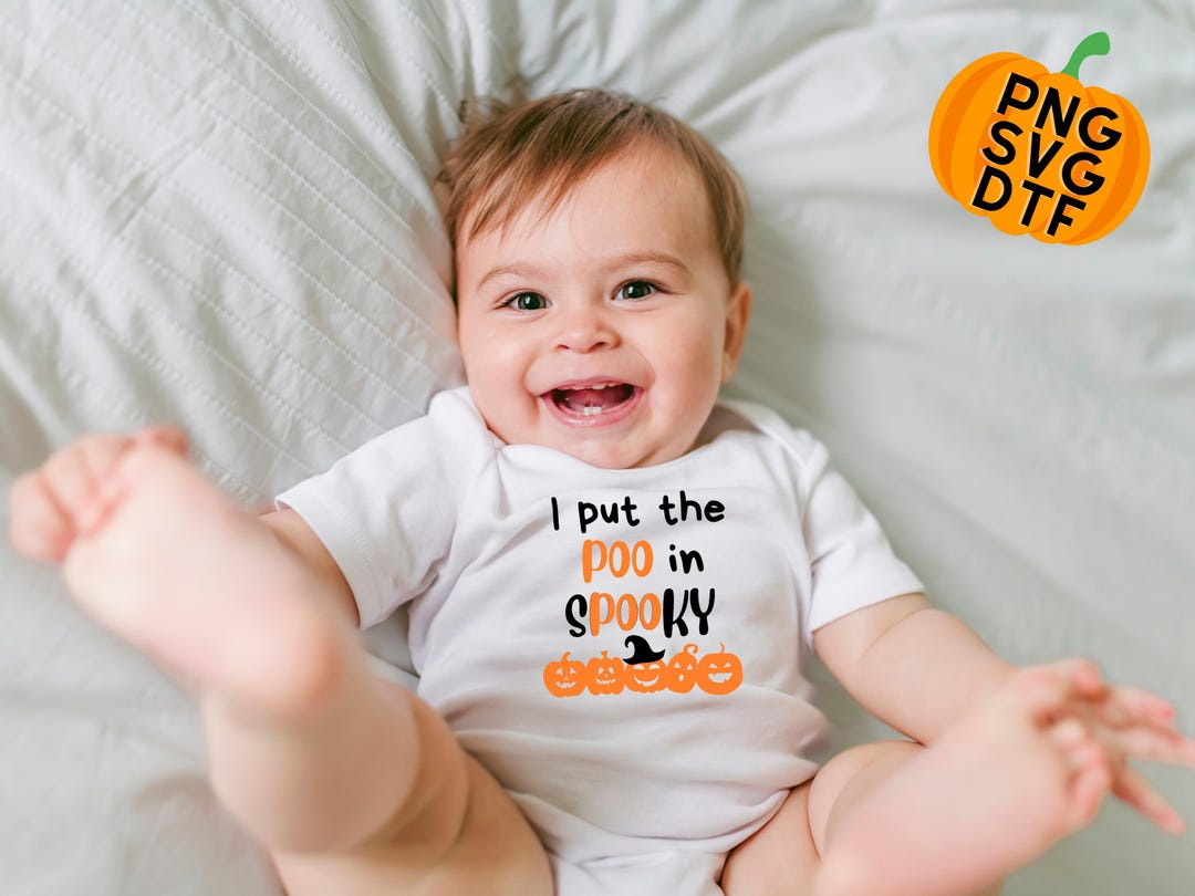I Put the POO in Spooky, Onesie, Baby Gift, Fall Onesie, Halloween ...