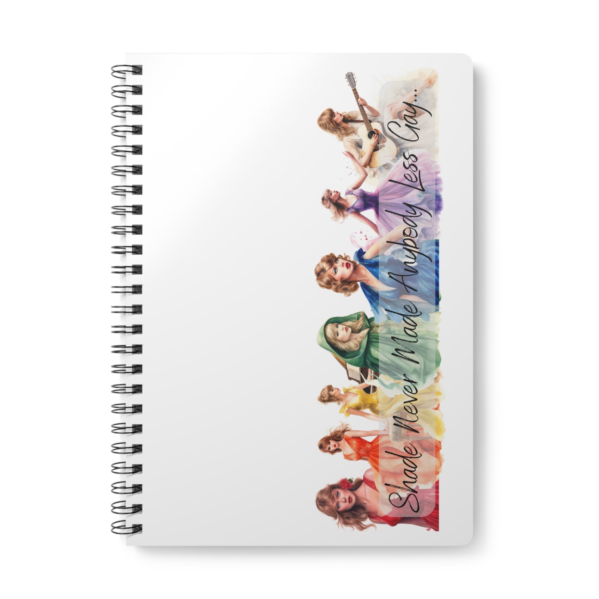 Taylor Swift Gift Rainbow Watercolor Print Notebook Gift for - Etsy