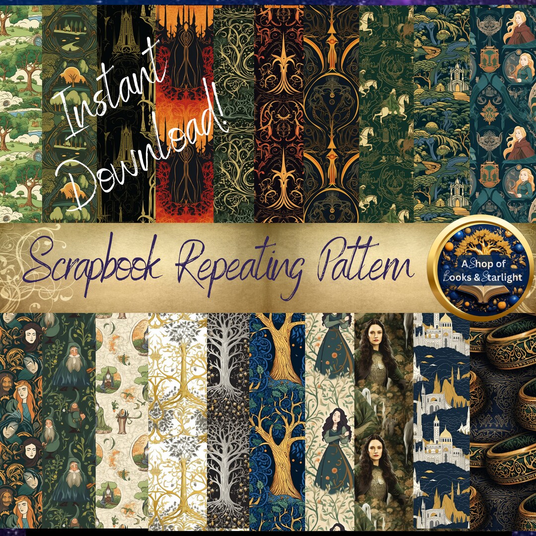 Lord of the Rings Wallpaper Lord of the Rings Repeating Pattern LOTR ...