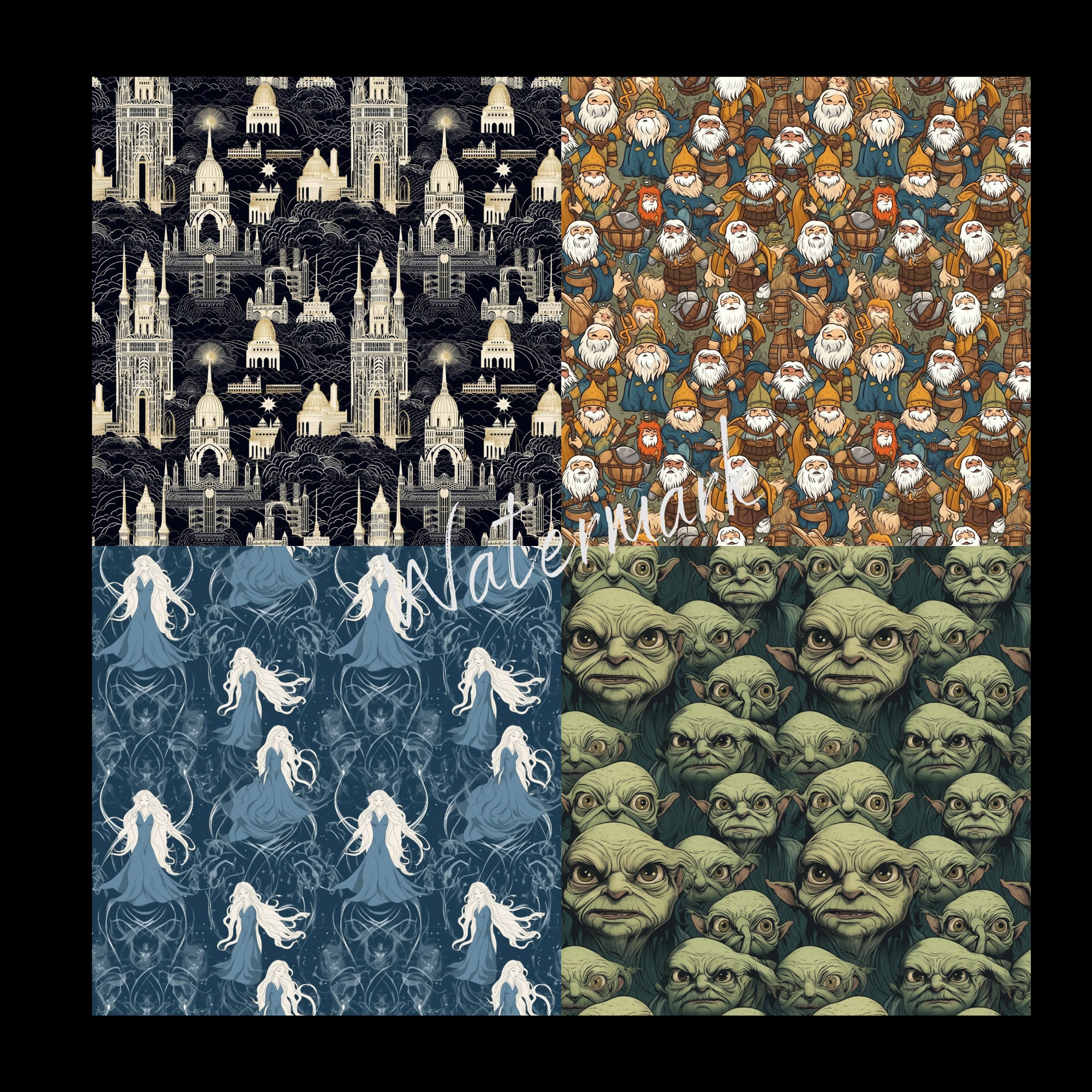 Lord of the Rings Wallpaper Lord of the Rings Repeating Pattern LOTR ...