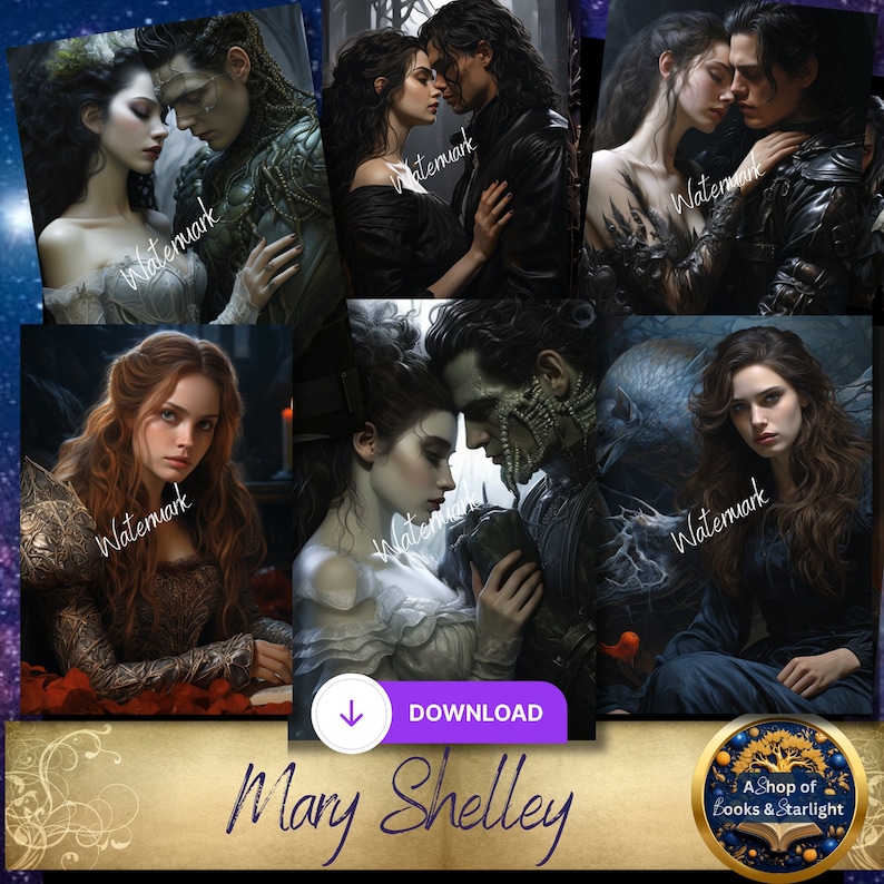 Mary Shelley Journal Cover Mary and Percy Bysshe Shelley Frankenstein ...