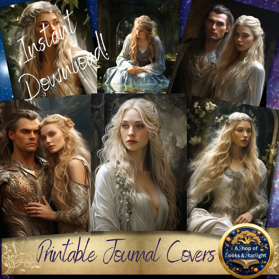 Lord of the Rings Journal Cover Galadriel Celeborn Middle Earth LOTR ...