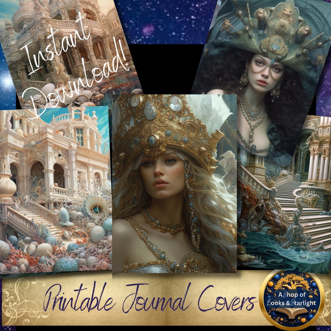 Faery Sea Court Journal Covers, Fantasy Art (instant Download) - Etsy