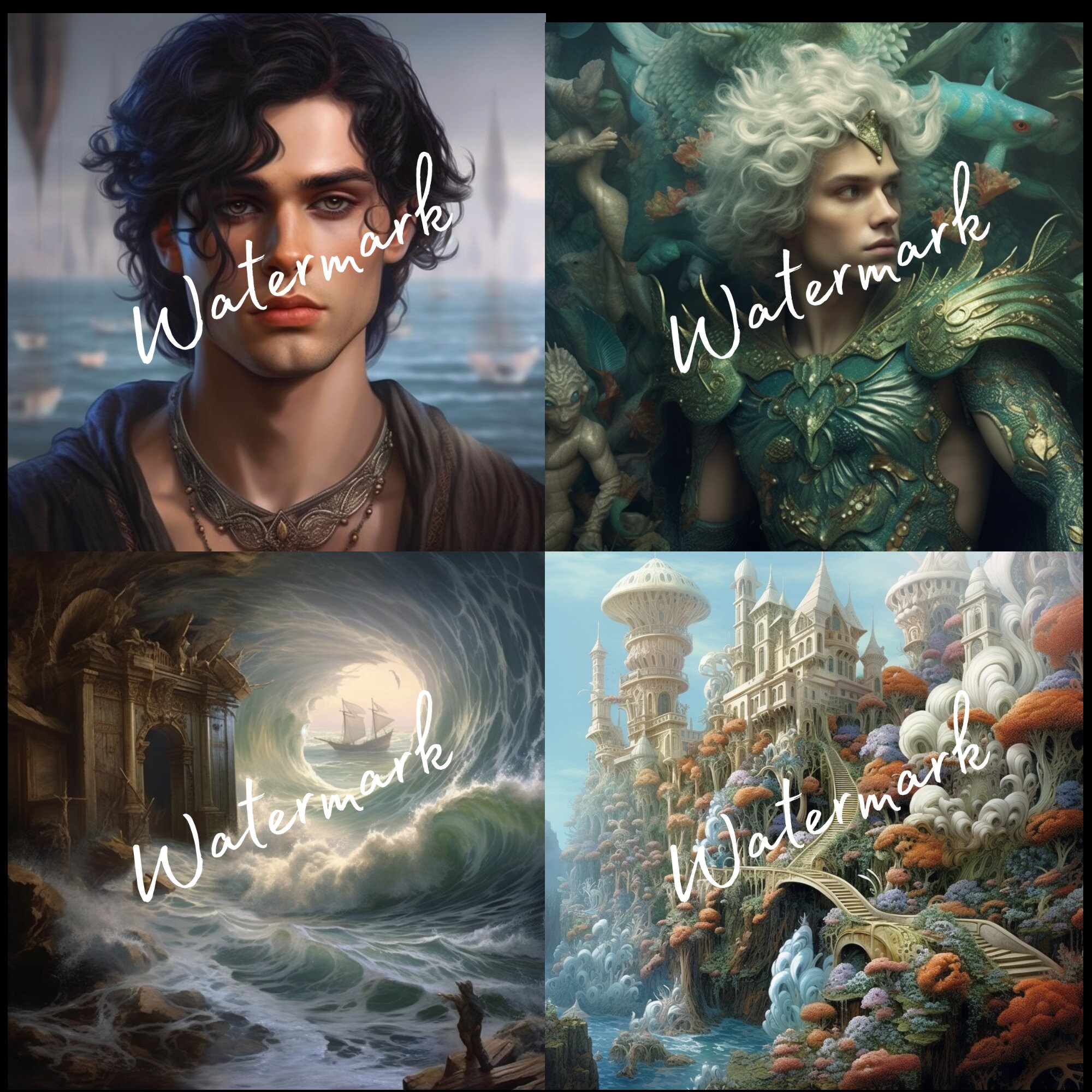 Faery Sea Court Images: Summer Court AI Art (digital) - Etsy