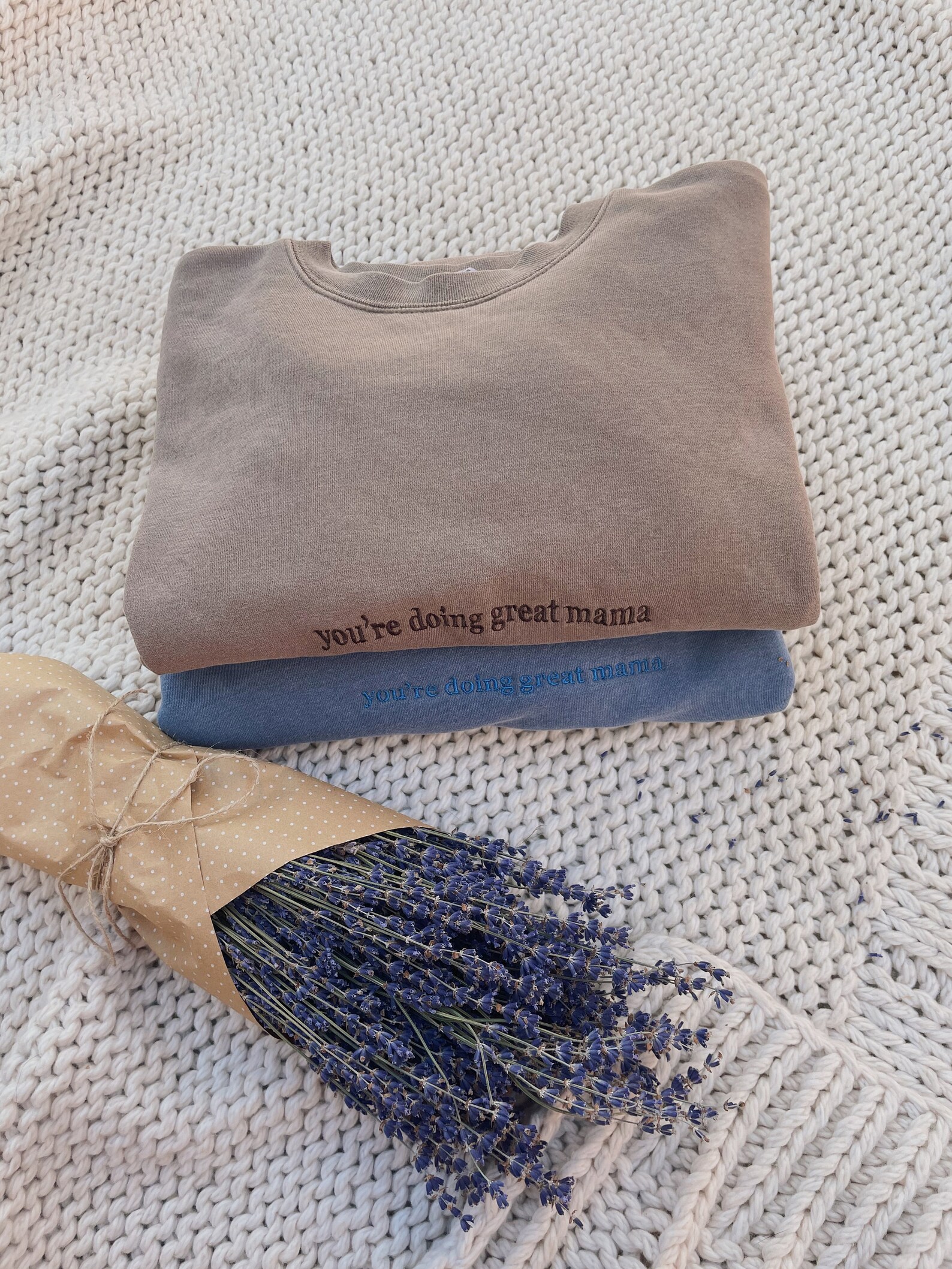 Embroidered Mama Sweatshirt, Embroidered Mama Crewneck, Personalized ...