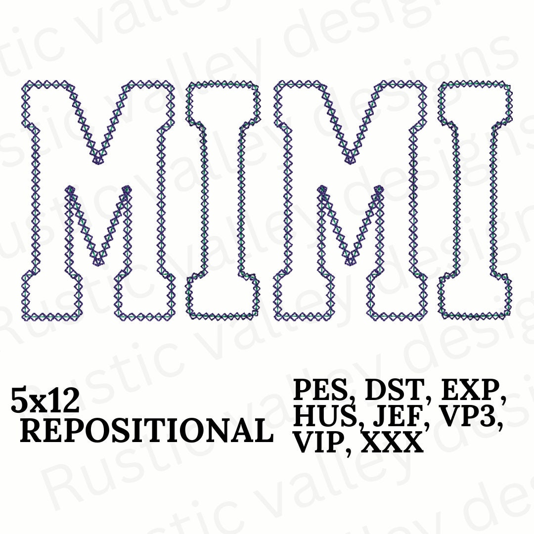 MIMI Diamond Edge Applique Machine Embroidery Design, Mimi Applique ...