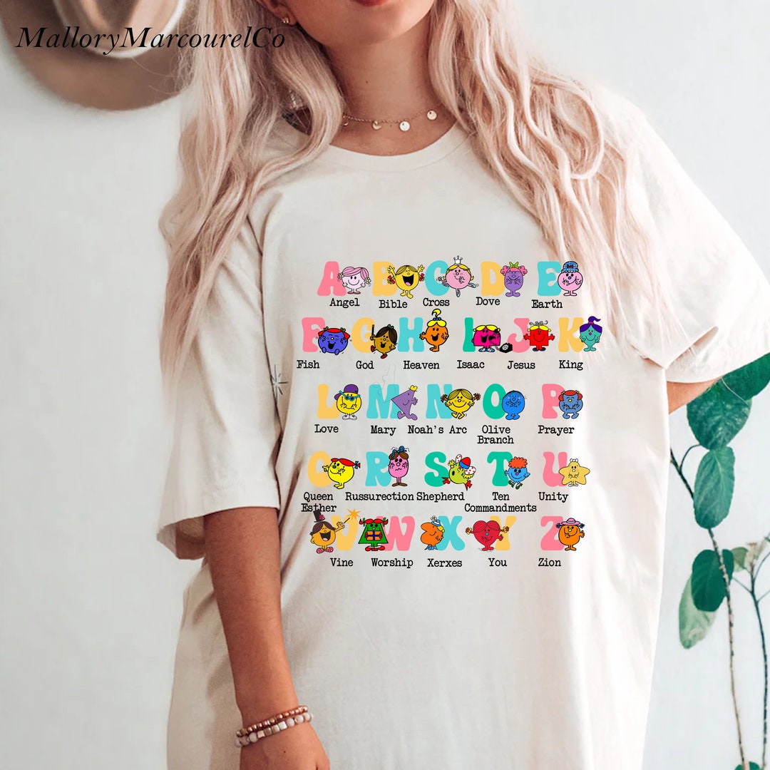 Alphabet Little Miss Teacher Shirt, Alphabet Teacher Shirt, Little Miss ...