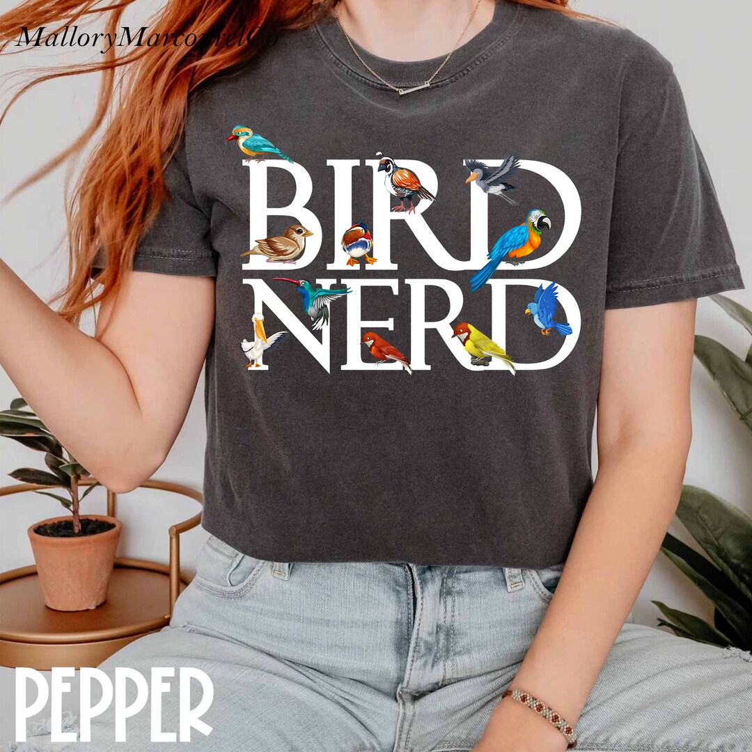 Comfort Colors Bird Nerd Sweatshirt Bird Nerd Shirt Bird - Etsy