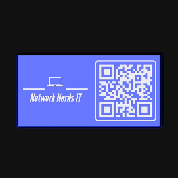 Qr Code Plastic Business Cards - Etsy