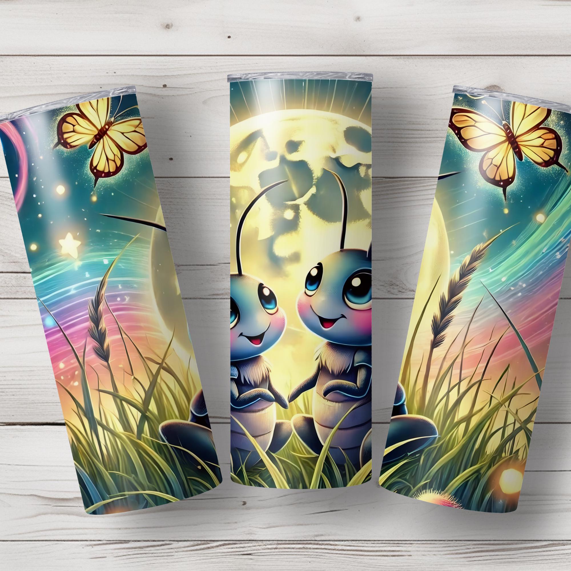 Moonlight Crickets PNG, Cute Crickets Tumbler Wrap, Summer Crickets PNG ...