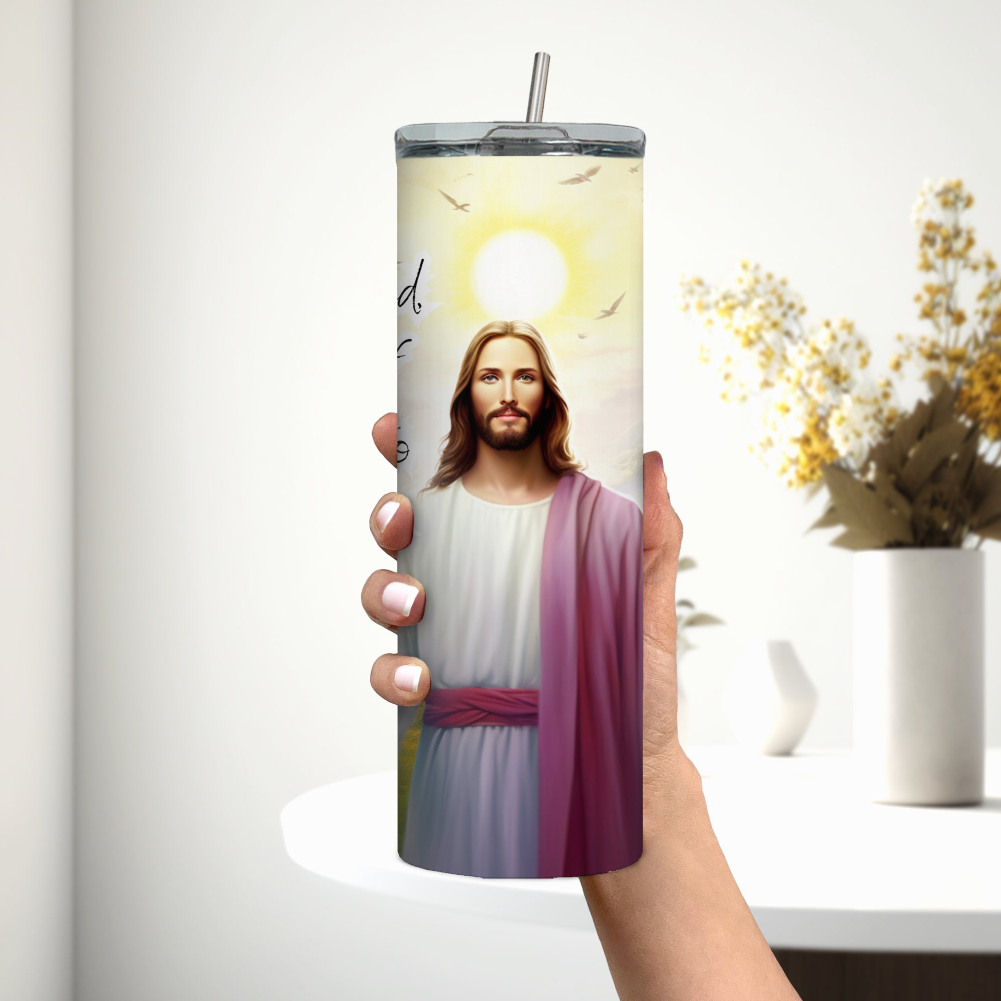 42 Jesus Christ Images With Bible Verses, Tumbler Wrap Bundle, 20oz ...