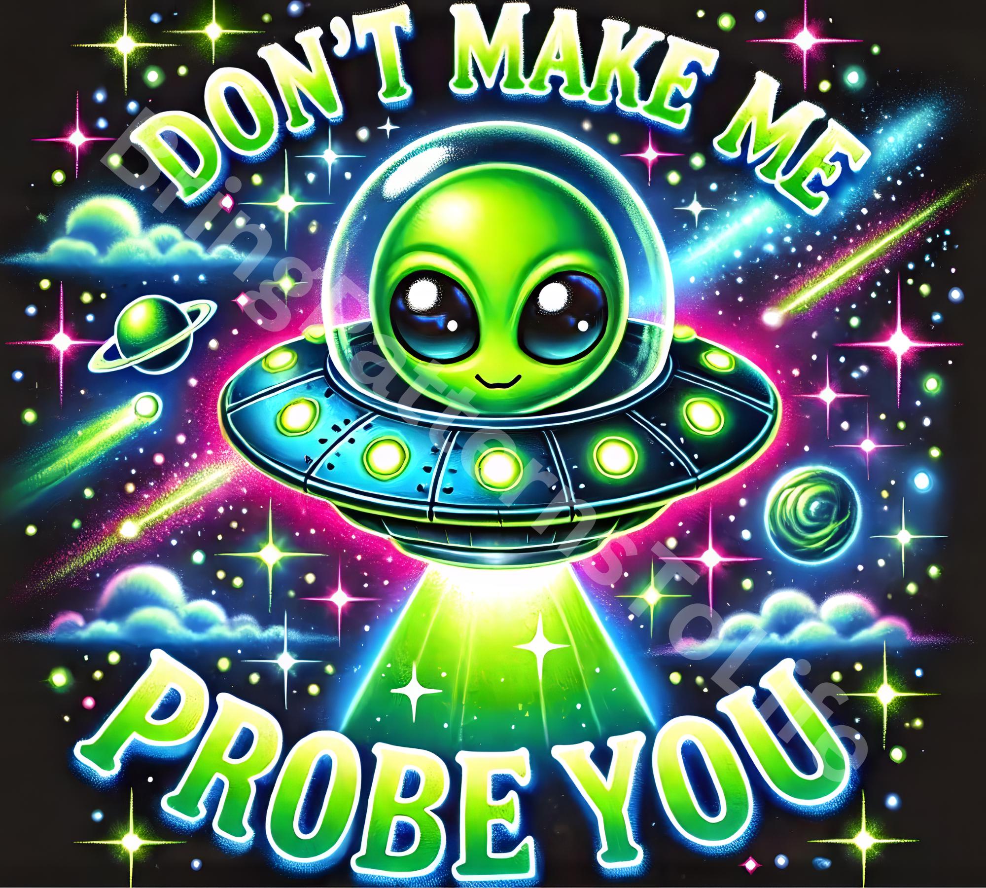 Funny Alien Tumber Wrap, Cute Alien PNG, Sarcastic Alien Saying Png ...