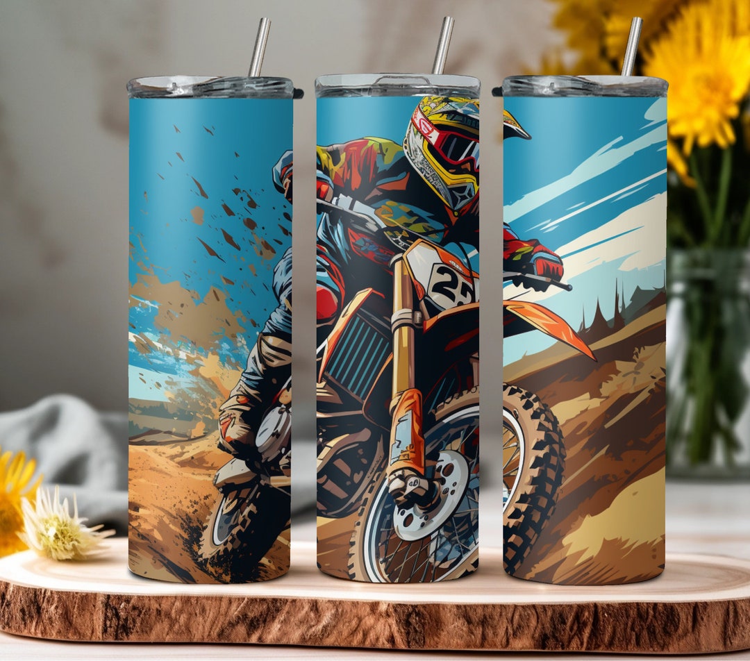 Dirt Bike Rider Png, Dirt Bike Racer, Motor Sports , 20oz Skinny ...