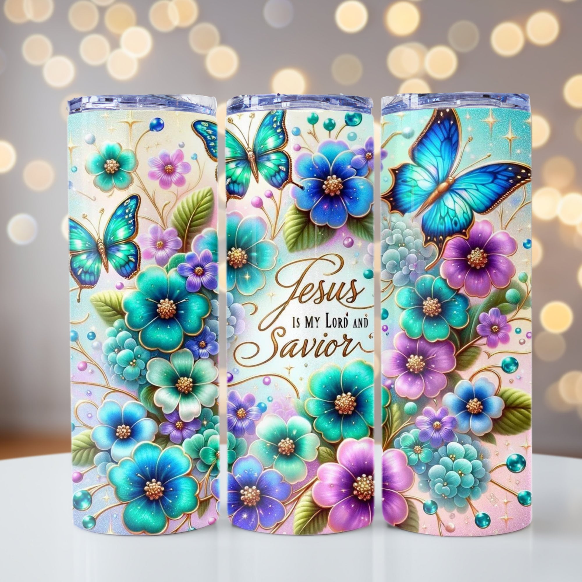 Jesus is My Lord and Savior Phrase, Jesus Tumbler Wrap, 20oz Skinny ...