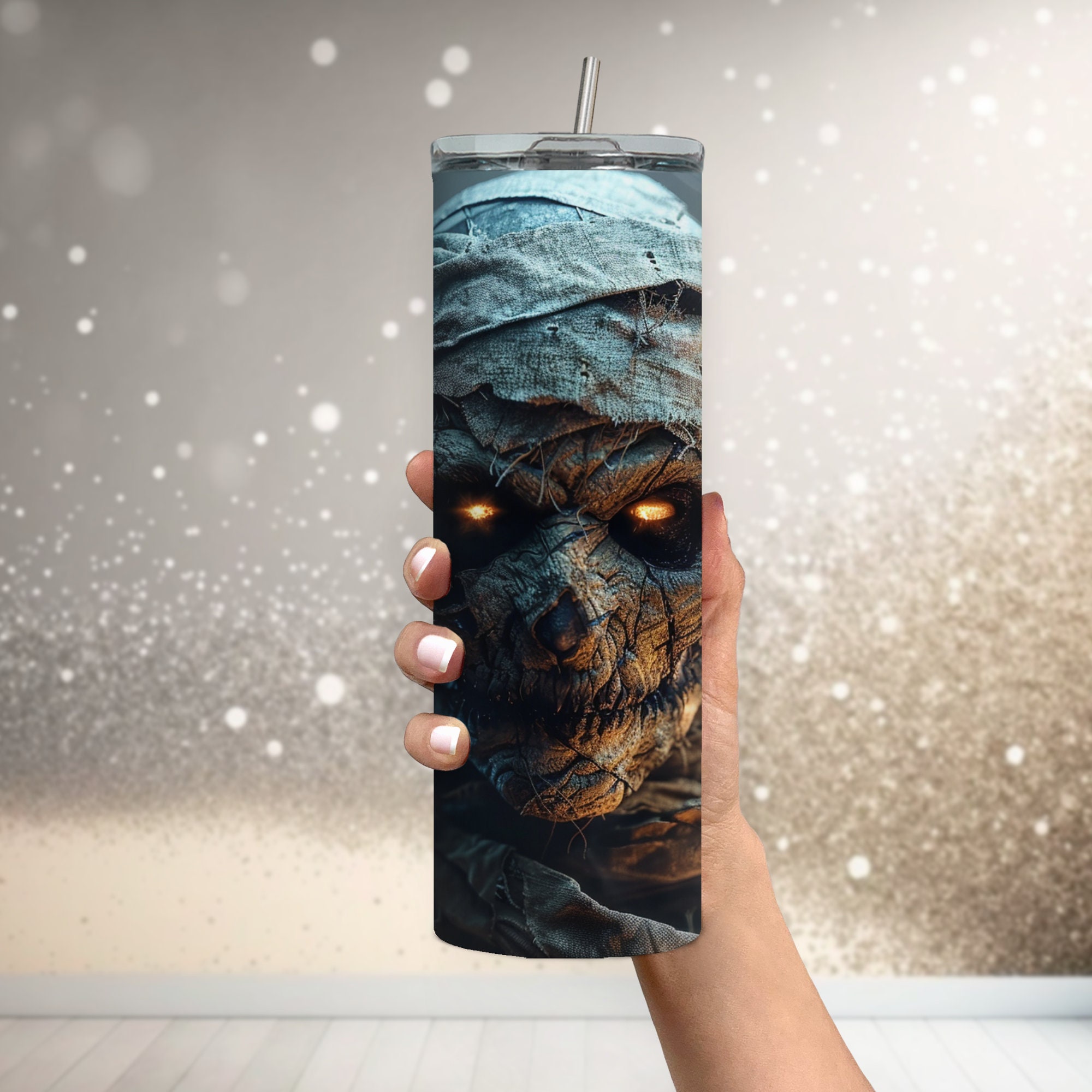 52 Horror Designs Tumbler Wrap Bundle, 20oz Skinny Tumbler Wrap, Scary ...