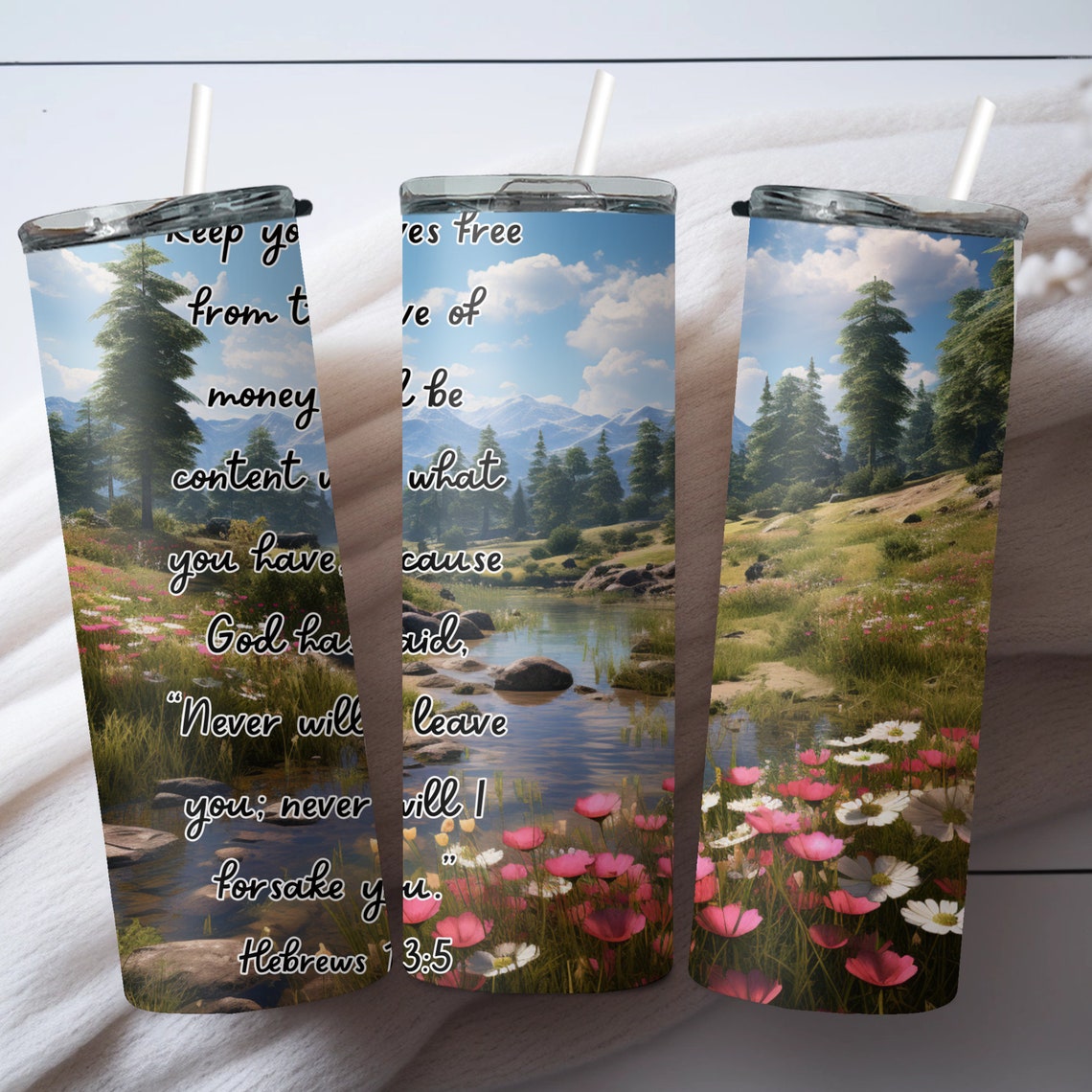 52 Bible Verses Tumbler Wrap Bundle, Bible Quotes, Faith, Jesus, 20oz ...