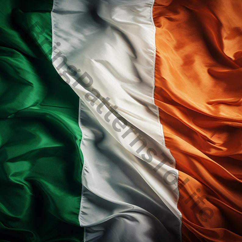 Irish Flag Sublimation, Realistic Wavy Irish Flag, 20oz Skinny Tumbler ...