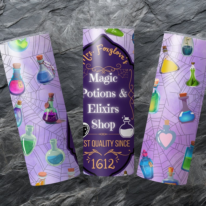 Magic Potion and Elixers Shop, Witch & Wizards, Magic Potions PNG, 20oz ...