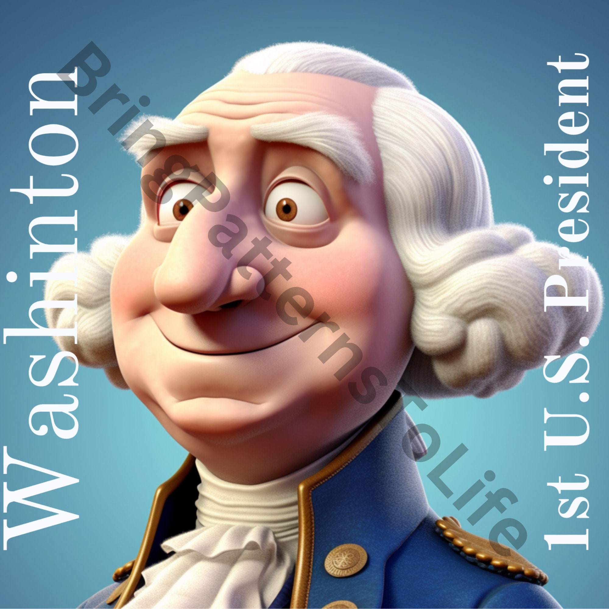 All 45 United States Presidents 3D Caricatures, Tumbler Wrap Bundle ...