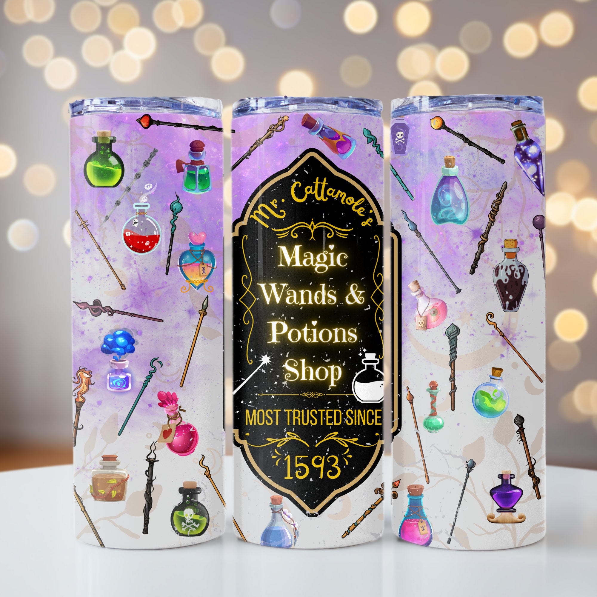 Magic Vibes, Magic Wands and Potion Shop, Magic Shop PNG, 20oz Skinny ...