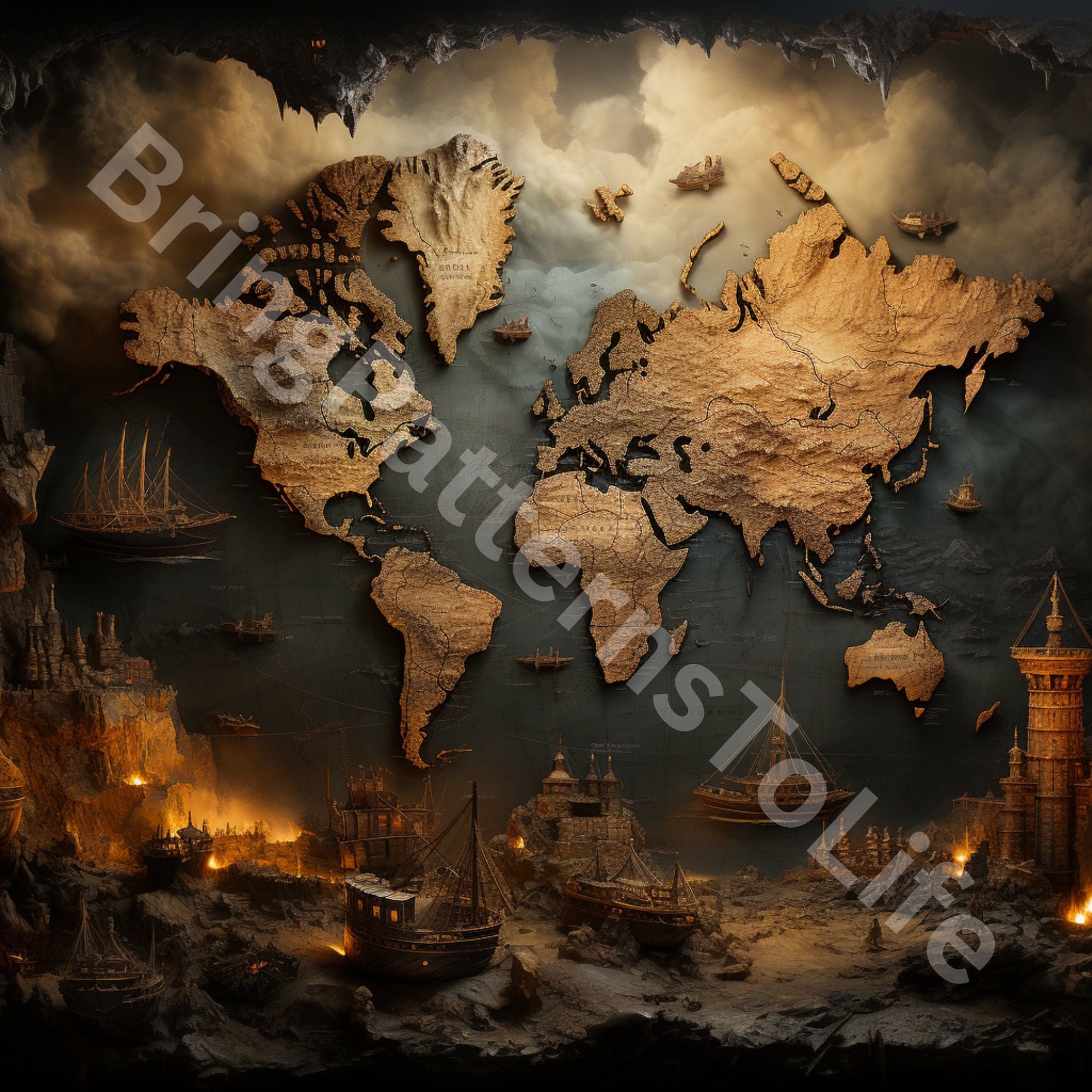 Ancient World Map Tumbler Wrap, 20oz Skinny Tumbler Wrap, World Map Png ...