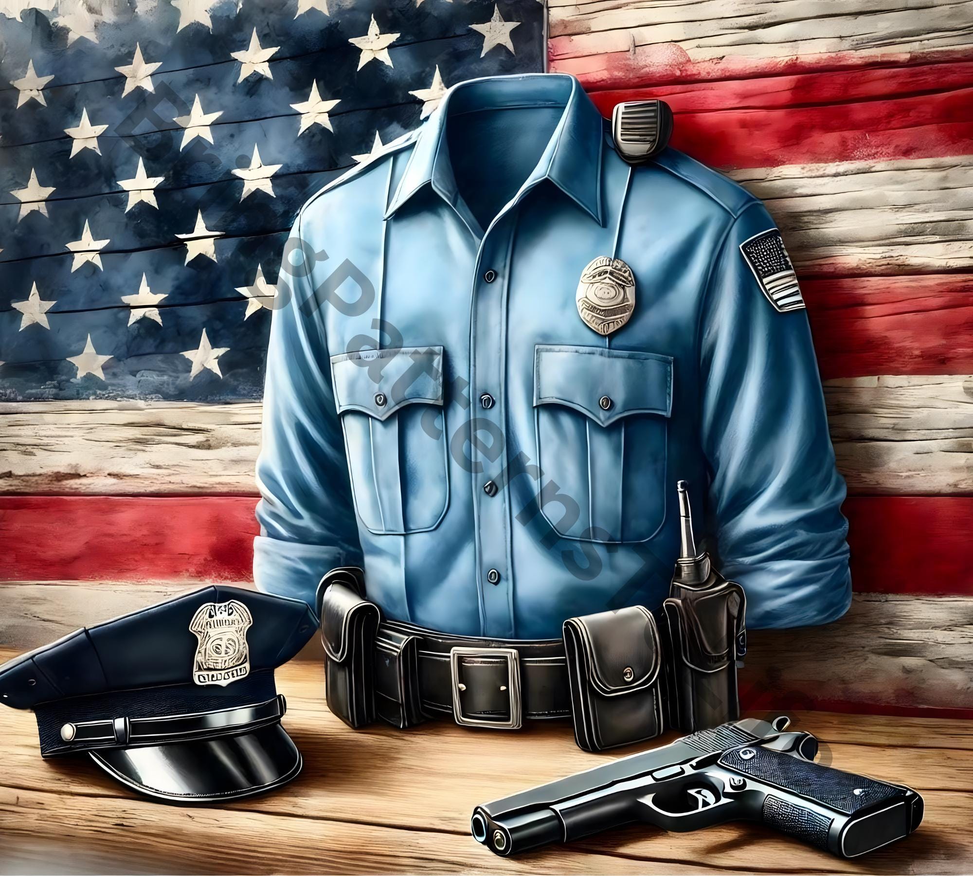 Police Officer Equipment PNG, Police Tumbler Wrap, Police Gear ...
