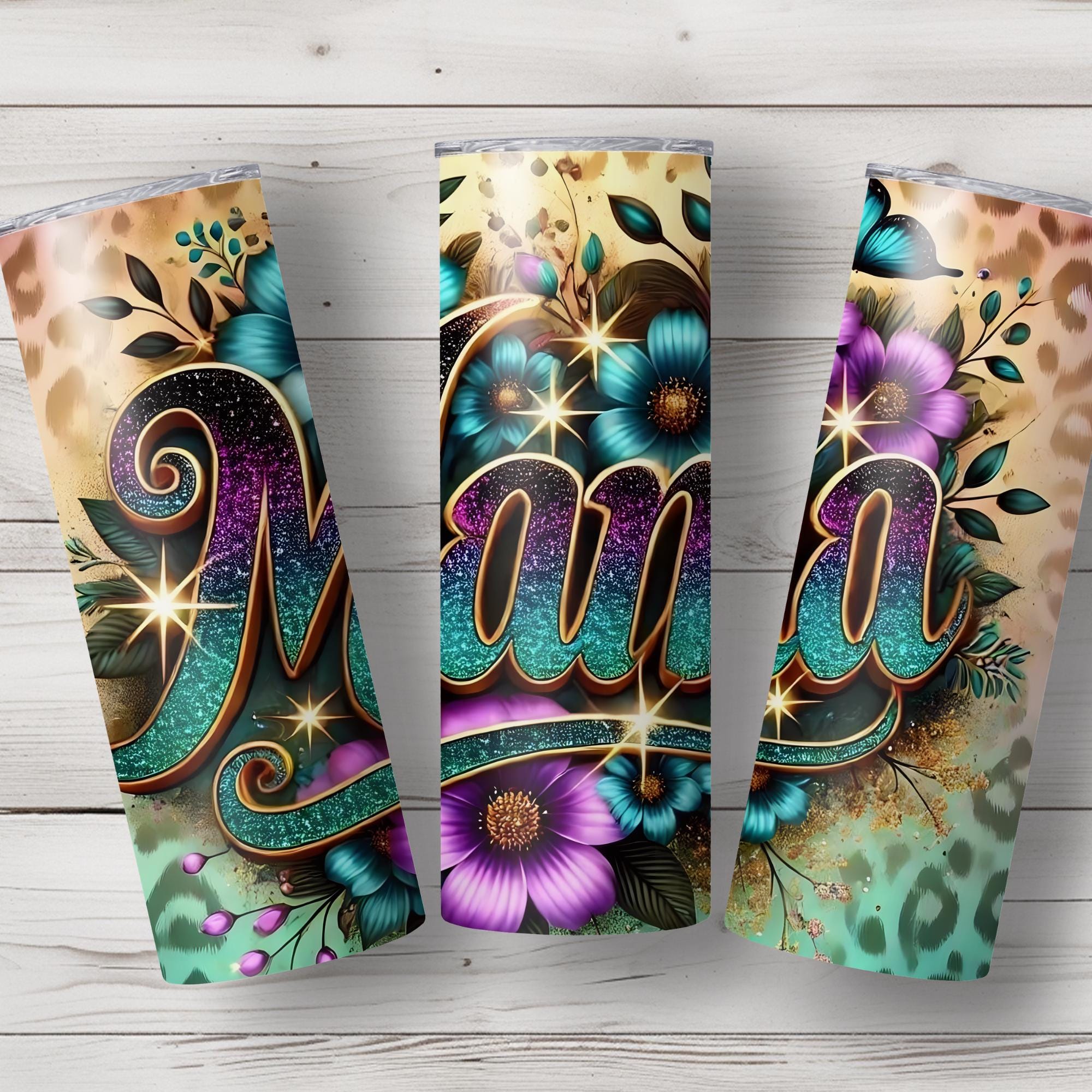 Mama Tumbler Wrap, Mama PNG, Mama Flowers PNG, Mama Leopard Print Png ...