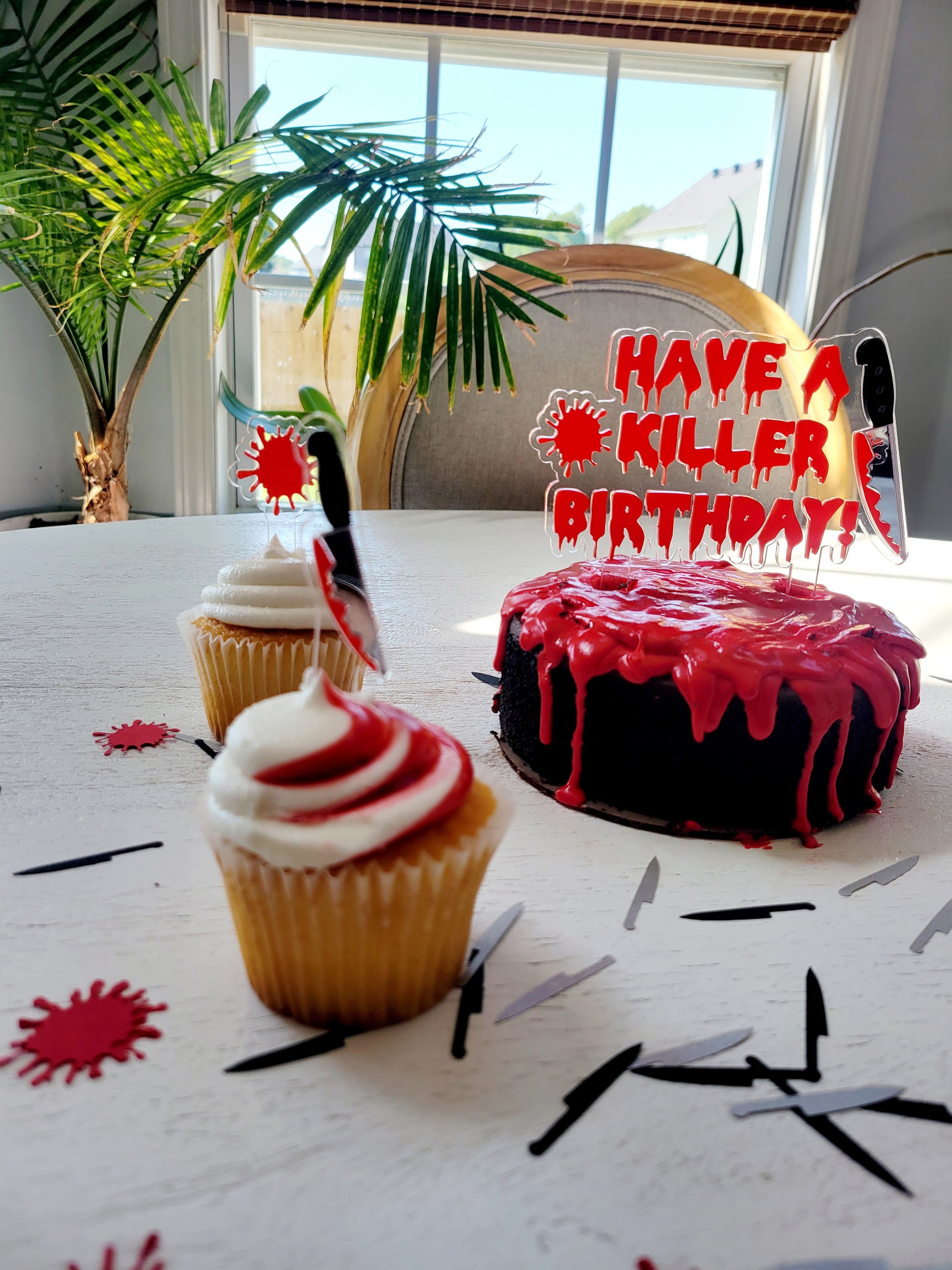 Have a Killer Birthday Party Cake Topper, Murder Mystery Party Cake ...
