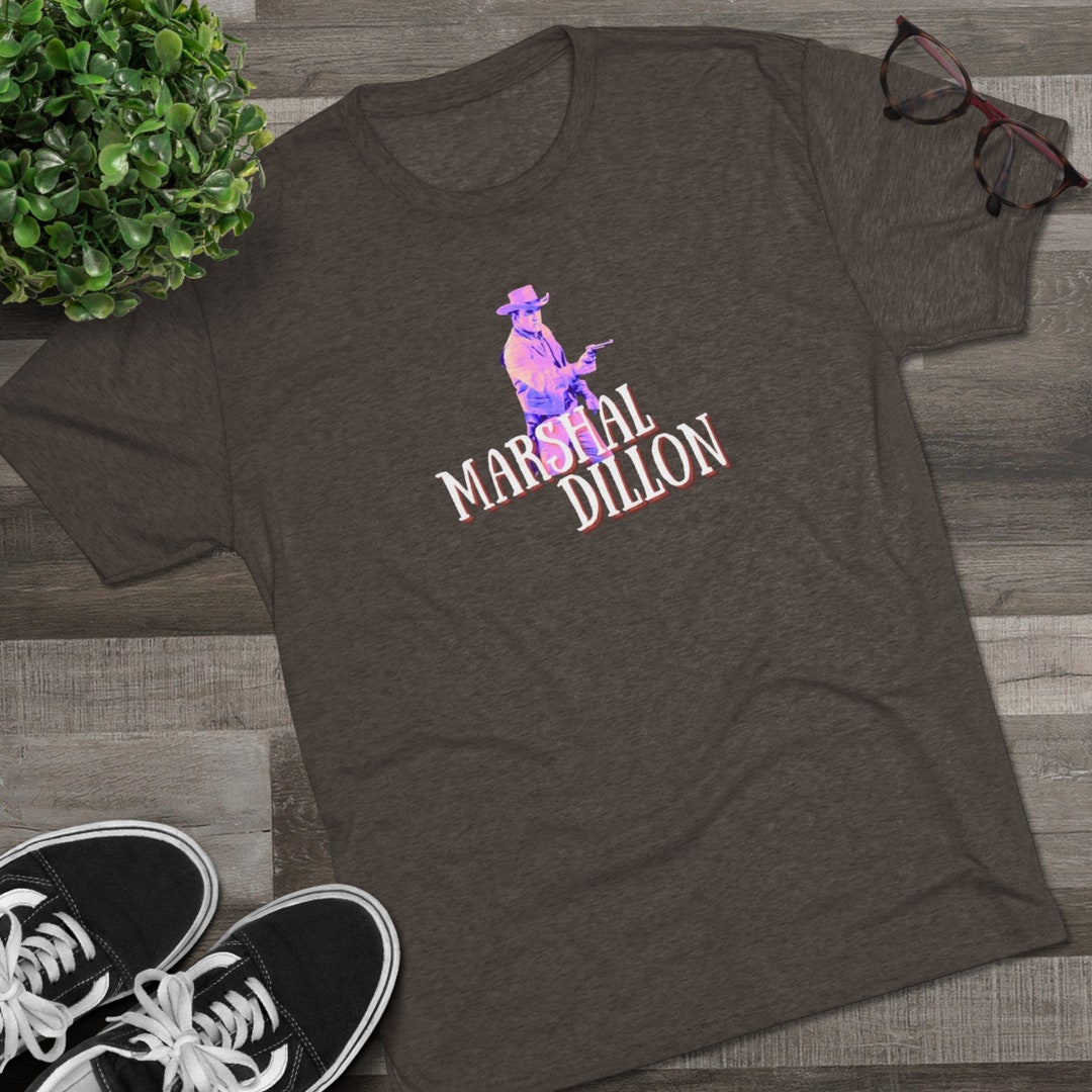 Marshal Dillon Gunsmoke Vintage Tri-blend Tee (4 Colors) - Etsy