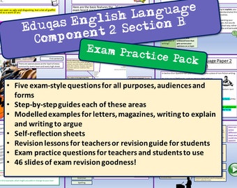 Eduqas English Language Paper 1 Revision - Etsy UK