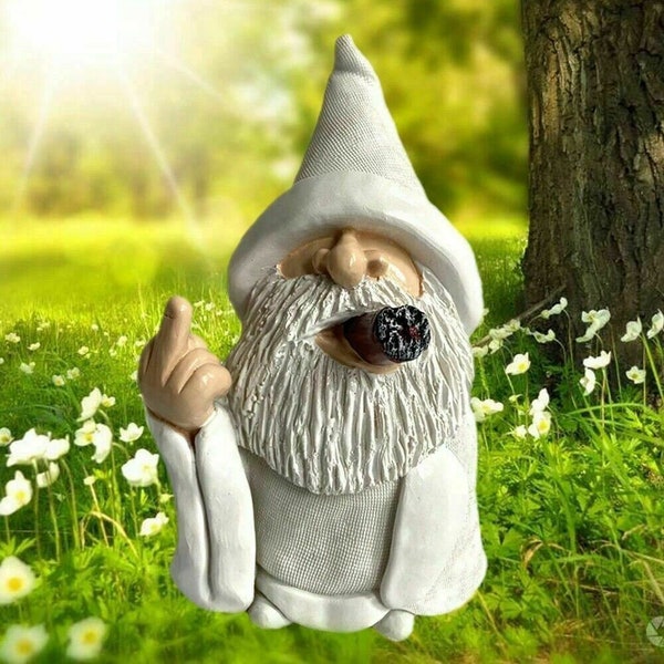 Lawn Gnome Middle Finger - Etsy
