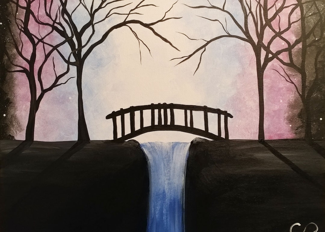 Galaxy Bridge 7 X 5 Printable Download (painting), Print, Gift - Etsy