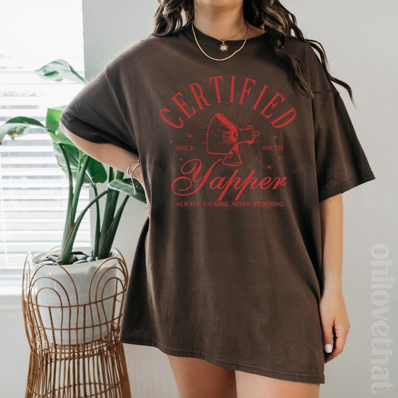 Certified Yapper Shirt Yap Shirt Yapper Social Club Shirt Born to Yap ...