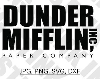 Digital Download - Dunder Mifflin Logo, the Office - for T-shirts ...