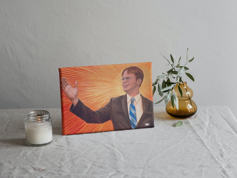 Dwight Schrute Painting, Instant Download, the Office TV Show Printout Prints, - Etsy