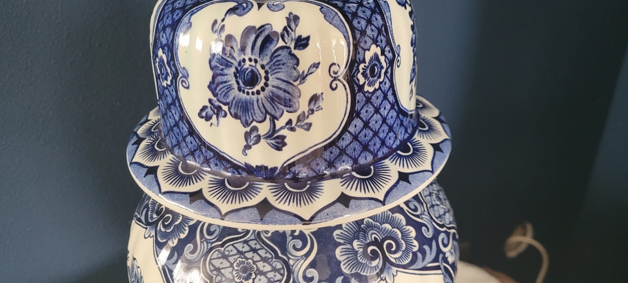 Large Boch Delfts Blauw Vaas Boch 1950s Blue Delfts Royal Sphinx ...