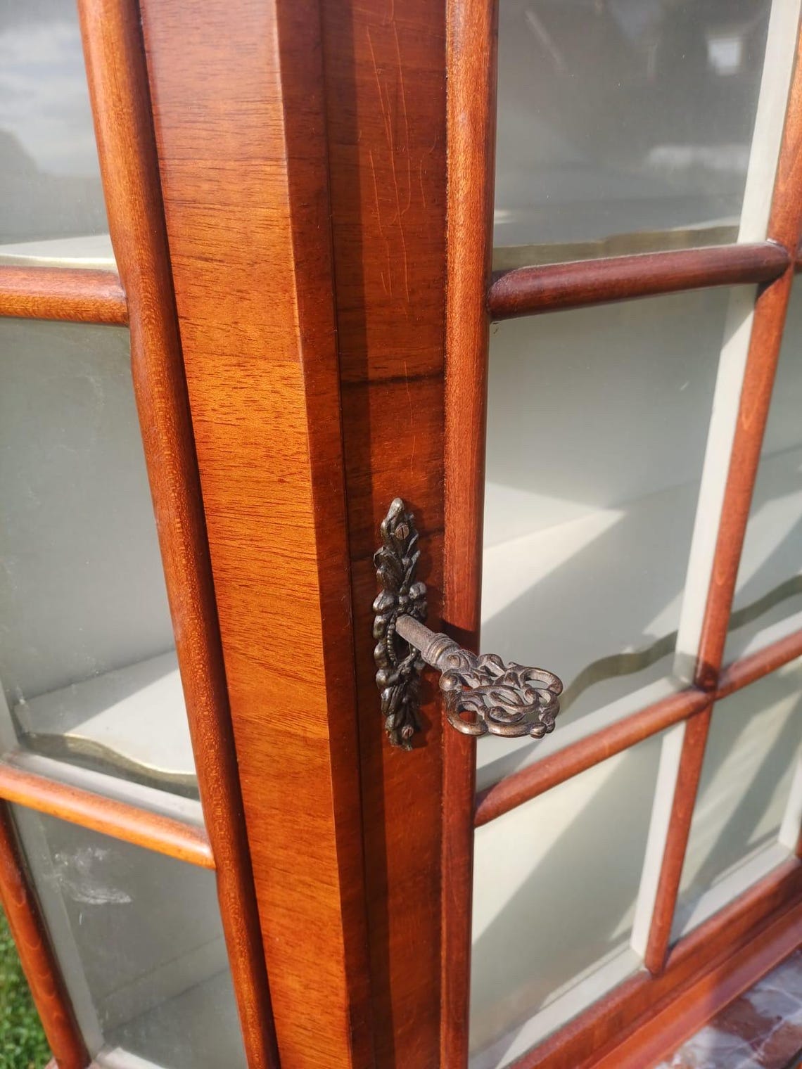 Antique Victorian Wall Cabinet, Walnut Wood, Neogothic, Medicine Chest ...