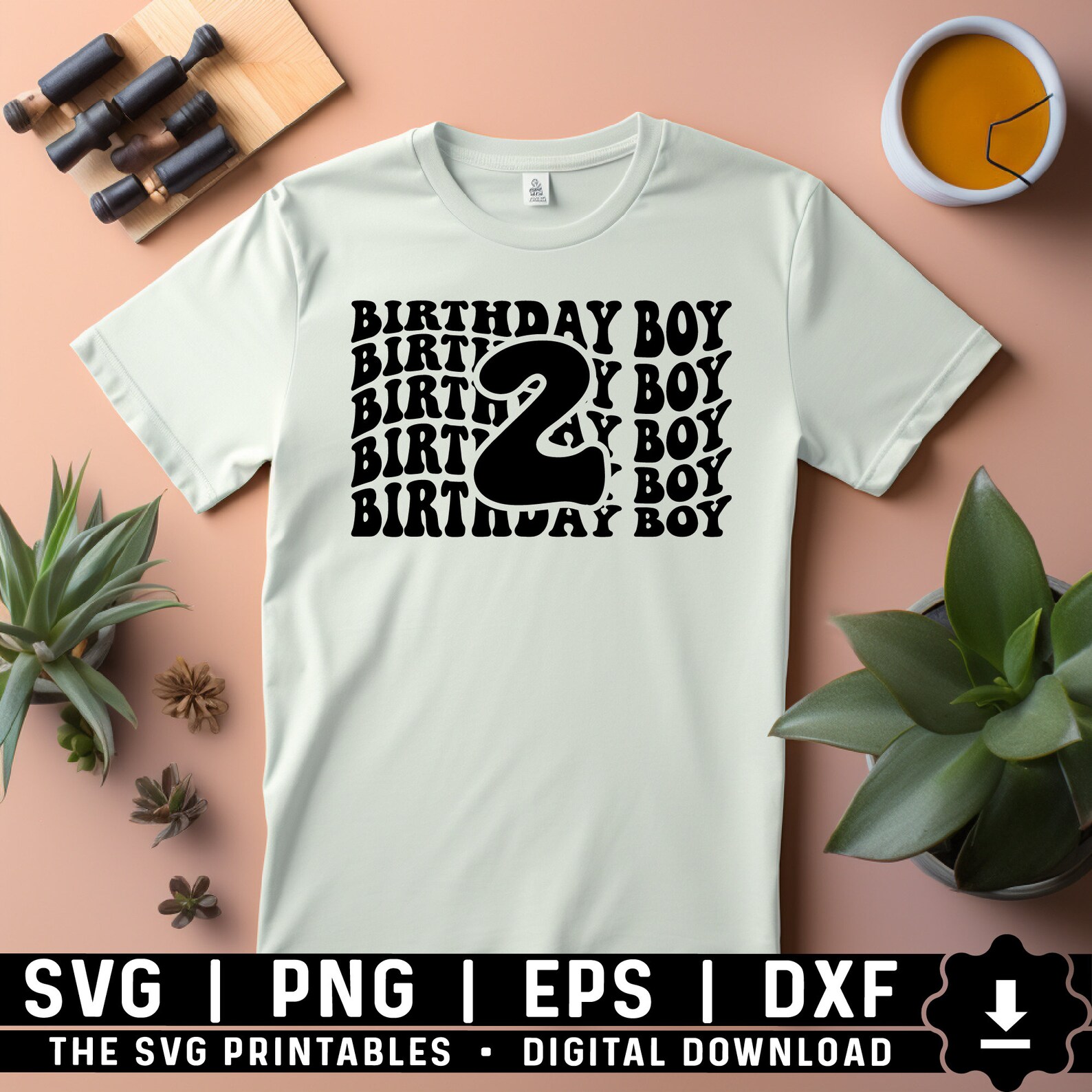 Two Svg Groovy, 2nd Birthday Svg, 2 Years Old Birthday Shirts, Two Year ...