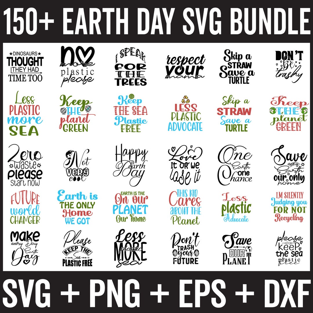Earth Day Svg Bundle, Earth Svg, Happy Earth Day PNG Svg, Earth Day Png ...