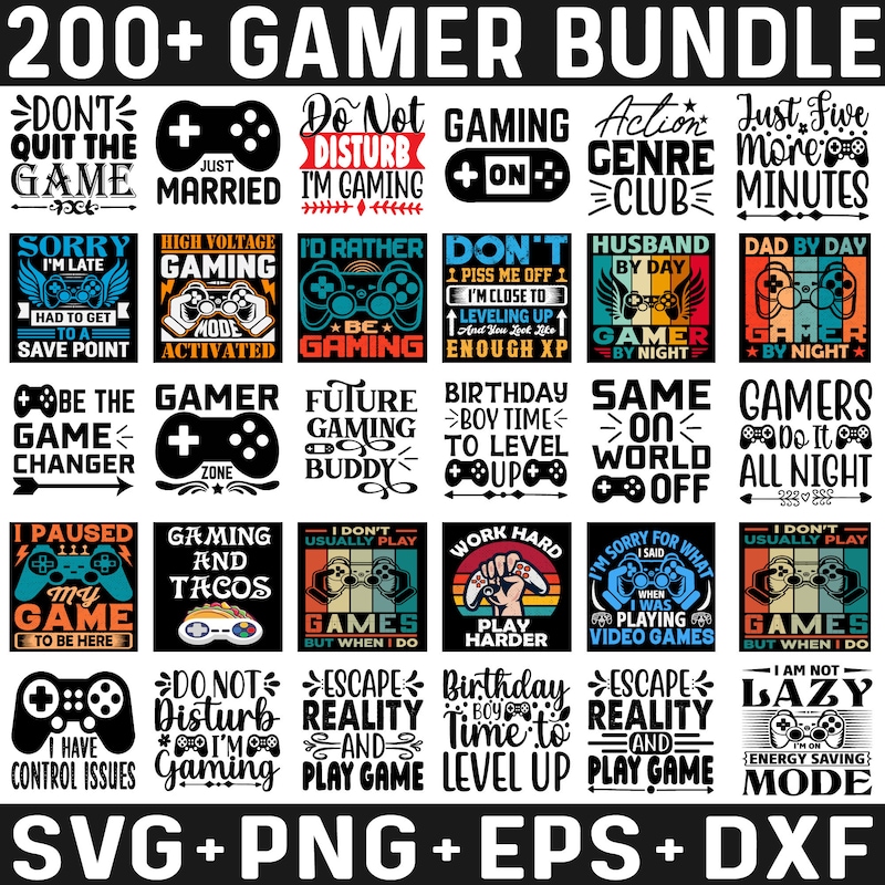 Gaming Svg - Etsy