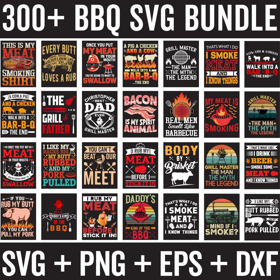 BBQ SVG Bundle, Barbeque Svg Bundle, BBQ Png Bundle, Grilling Svg Png ...