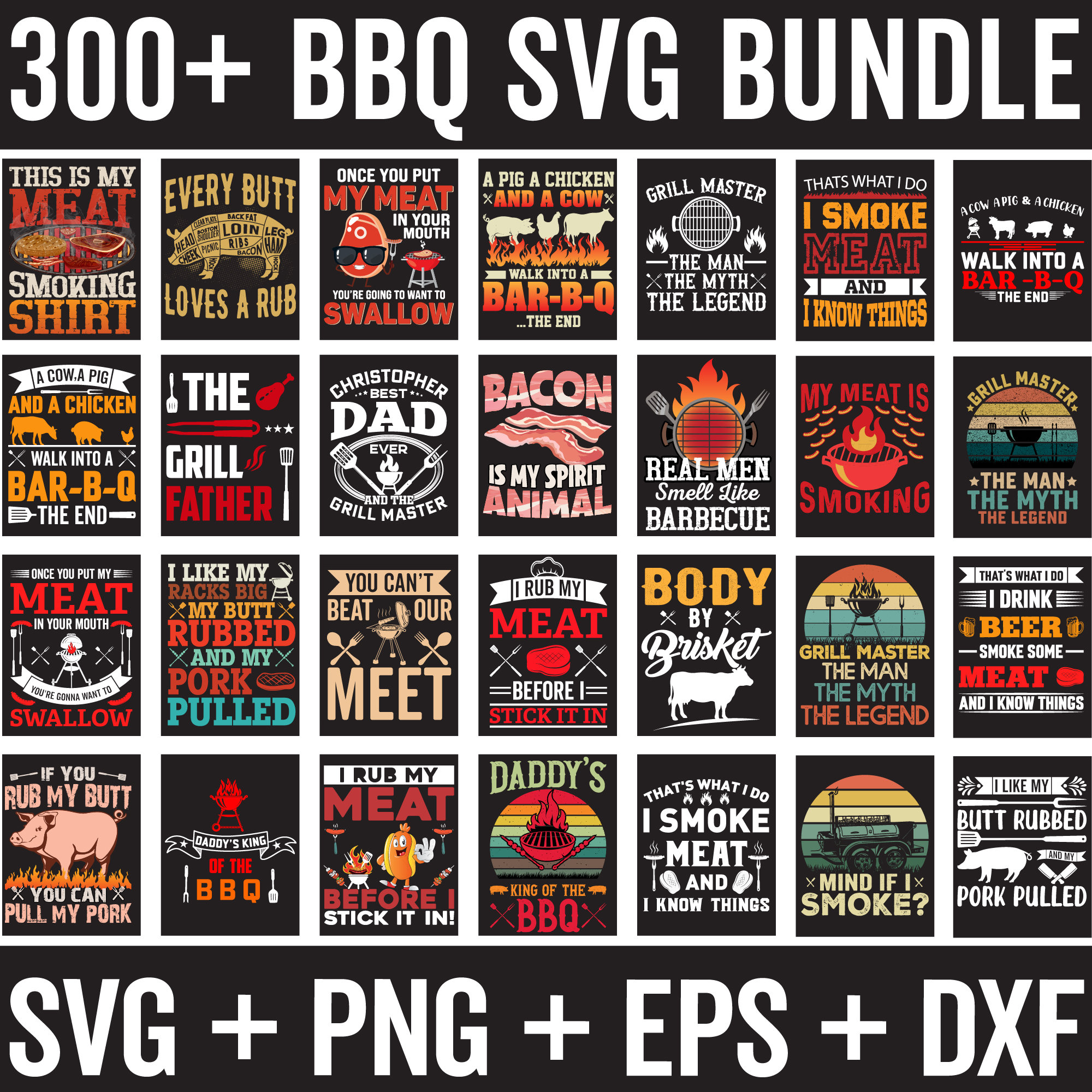 BBQ SVG Bundle, Barbeque Svg Bundle, BBQ Png Bundle, Grilling Svg Png ...