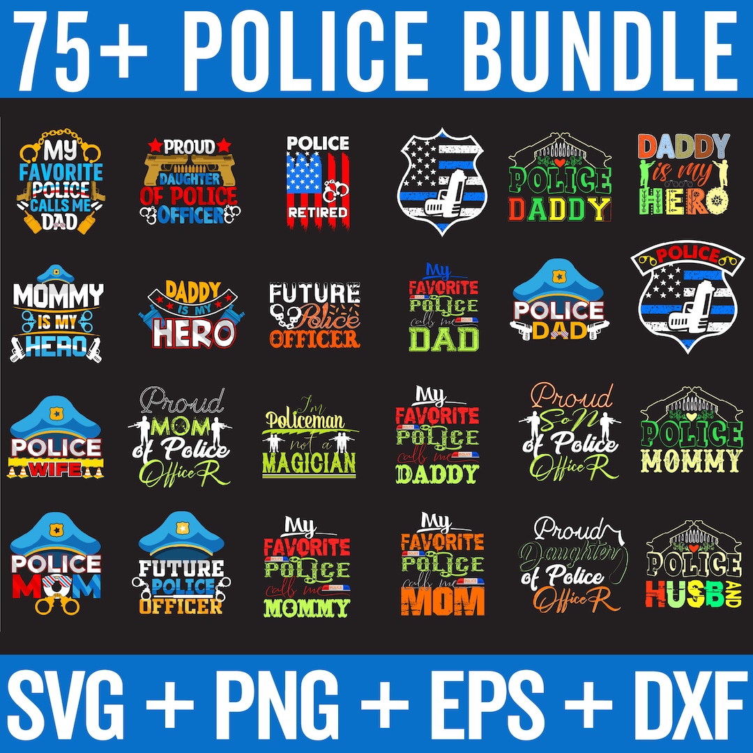 Police Svg Bundle Police Svg Files for Cricut Police Officer - Etsy