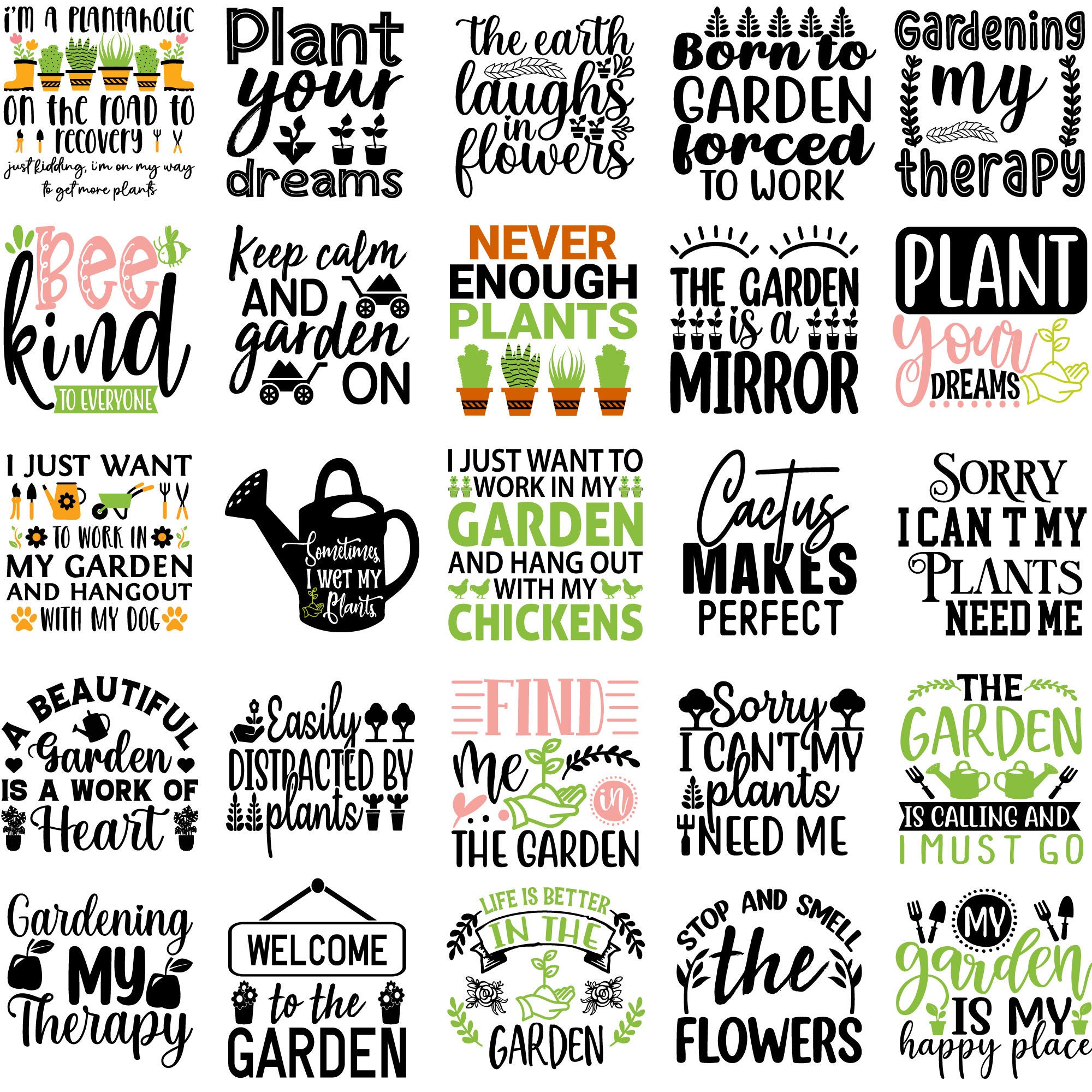 Gardening Svg Bundle, Gardening Png, Gardener Svg, Funny Gardening Svg ...