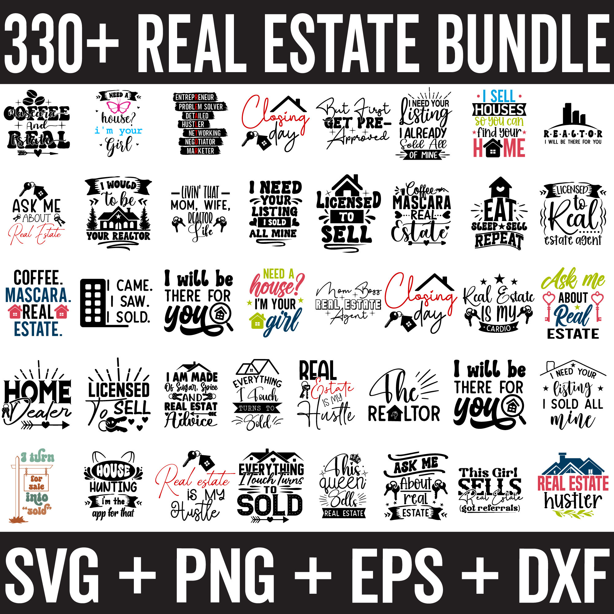 Real Estate SVG Bundle, Realtor Svg, Real Estate Home Svg, Real Estate ...