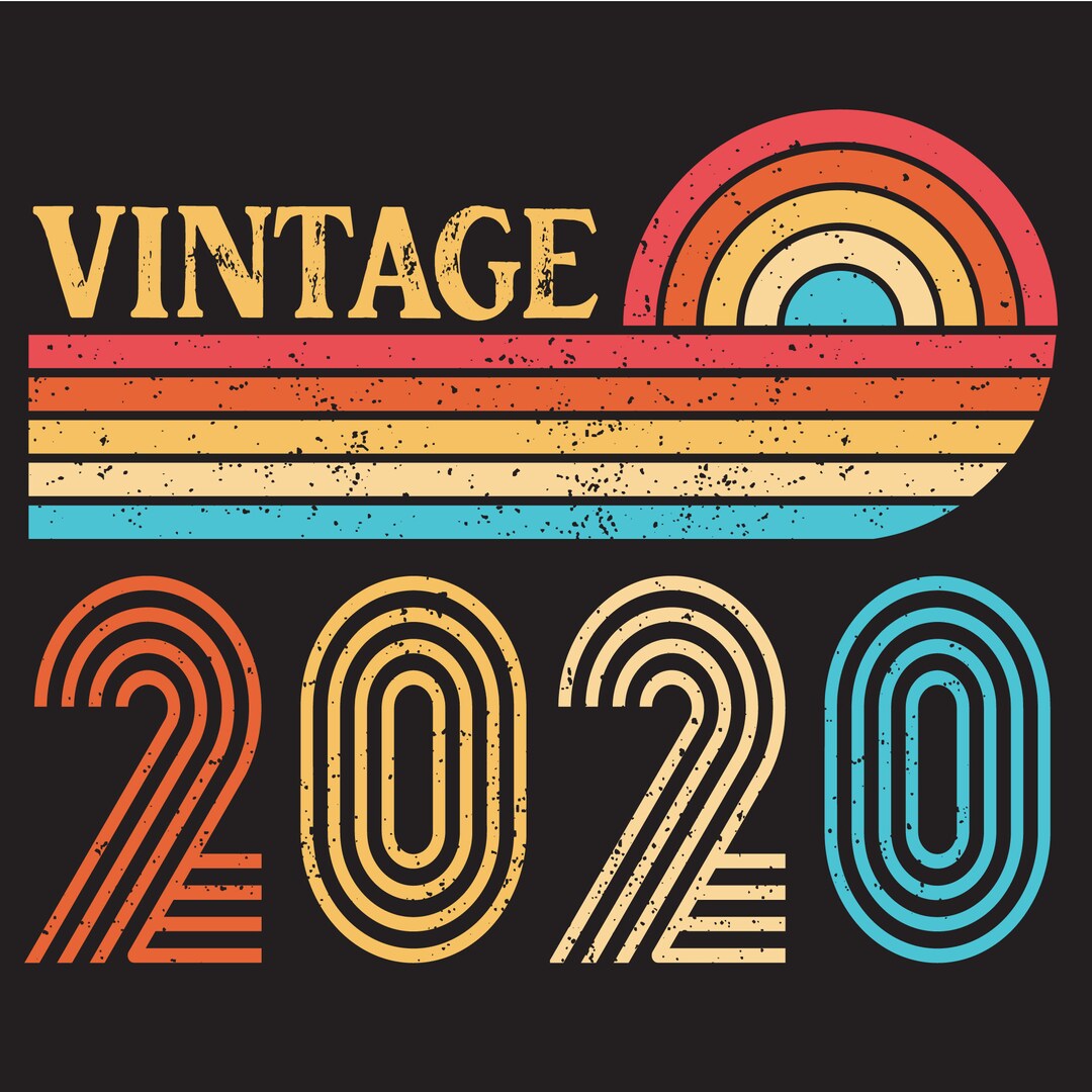 Vintage 2020 Svg, 2020 Birthday Svg, 4th Birthday Svg Png, Vintage ...